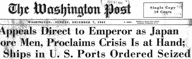 Reading the Washington Post Before Pearl Harbor: A Look at a Day Which ...