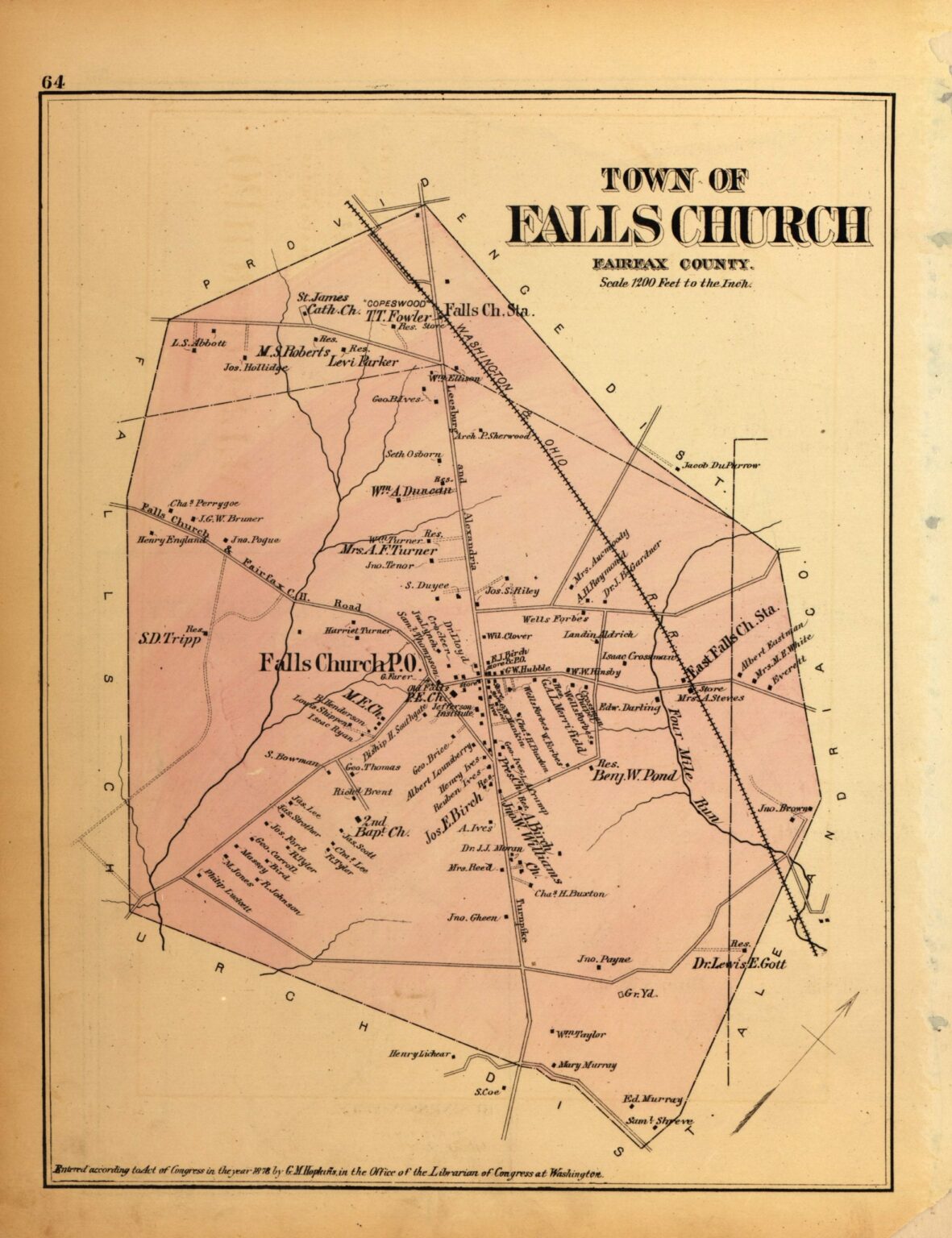 Exploring Falls Church Through Maps From 1879