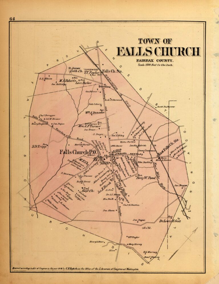 Exploring Falls Church Through Maps From 1879