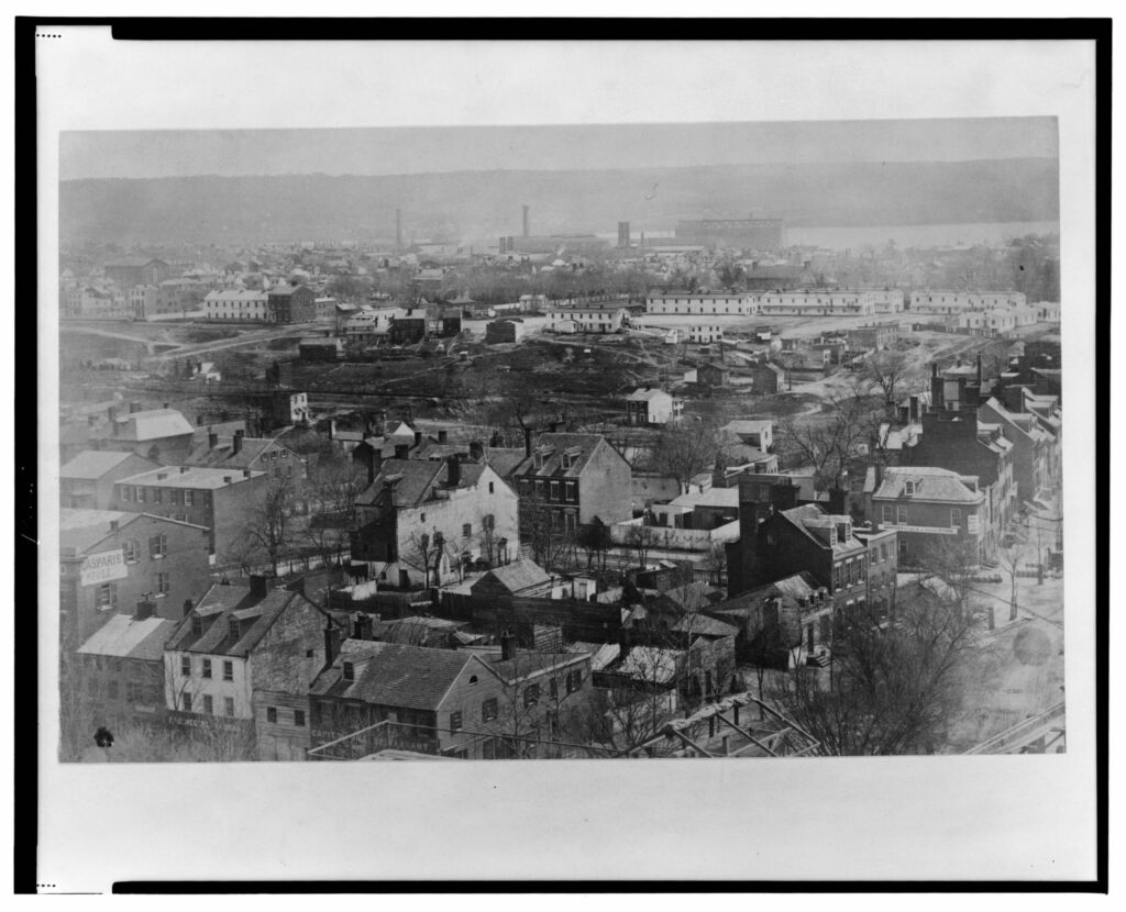 Amazing View From Capitol Dome in 1863