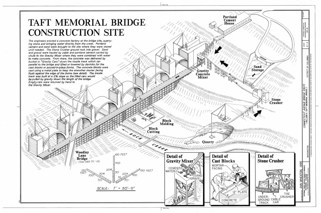 Cool Isometric Cutaway of Taft Memorial Bridge