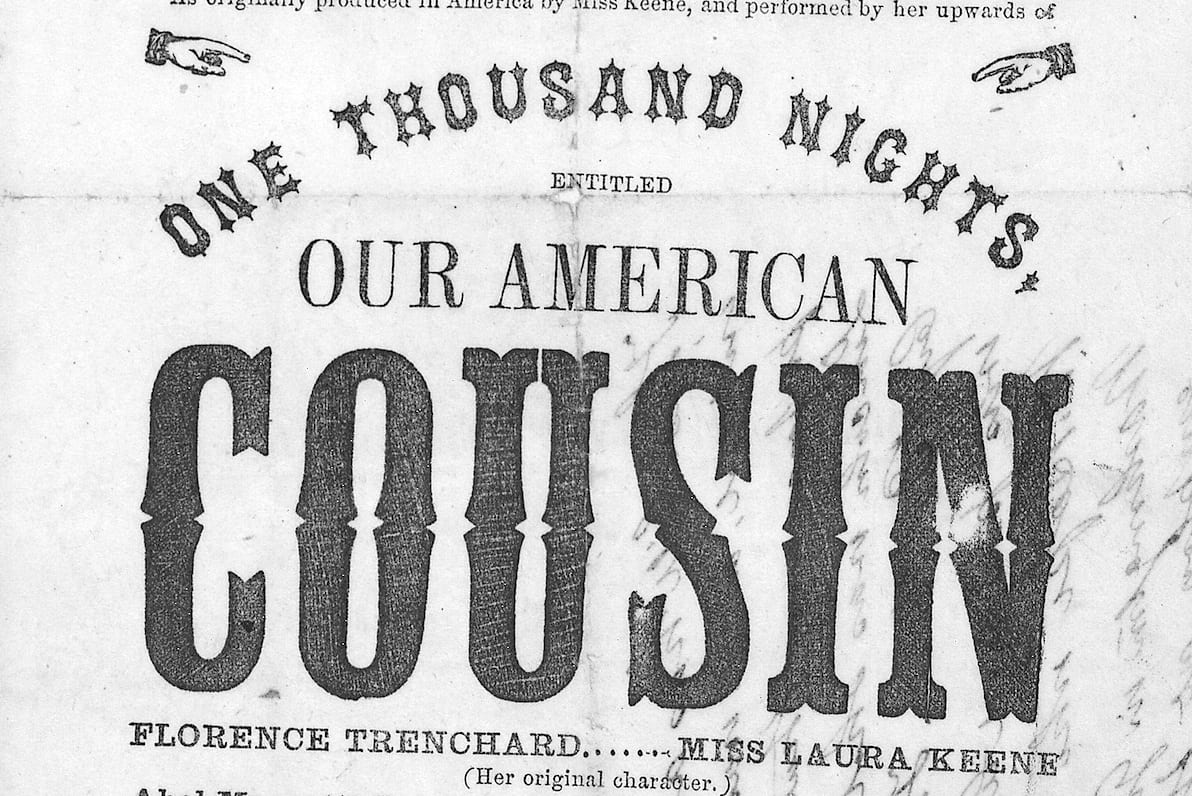 Uncovering the Actual Playbill for the Play Lincoln and His Wife ... Uncovering the Actual Playbill for the Play Lincoln and His Wife ...