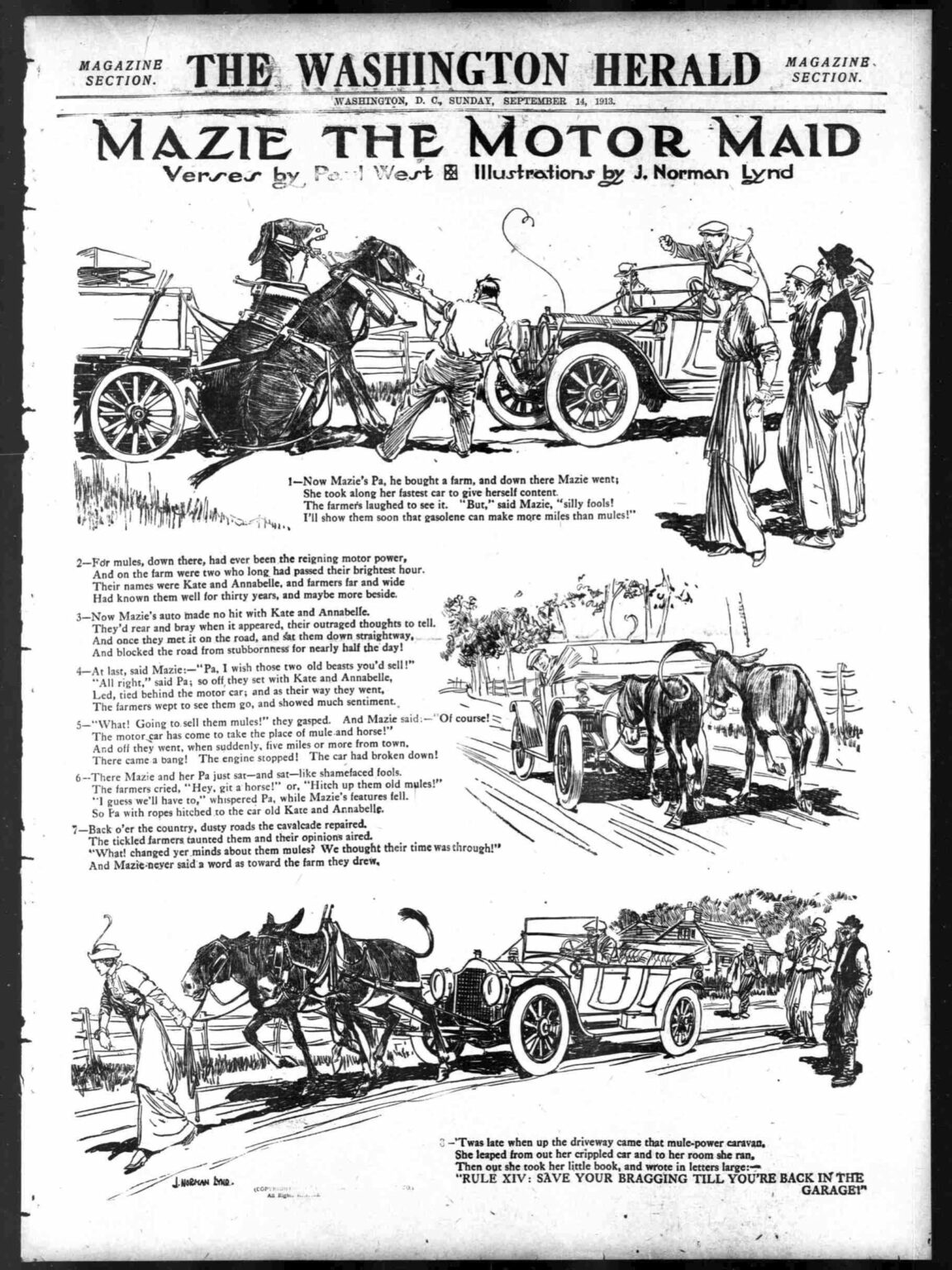 One Hundred Years Ago Today: What Was in the Washington Herald?