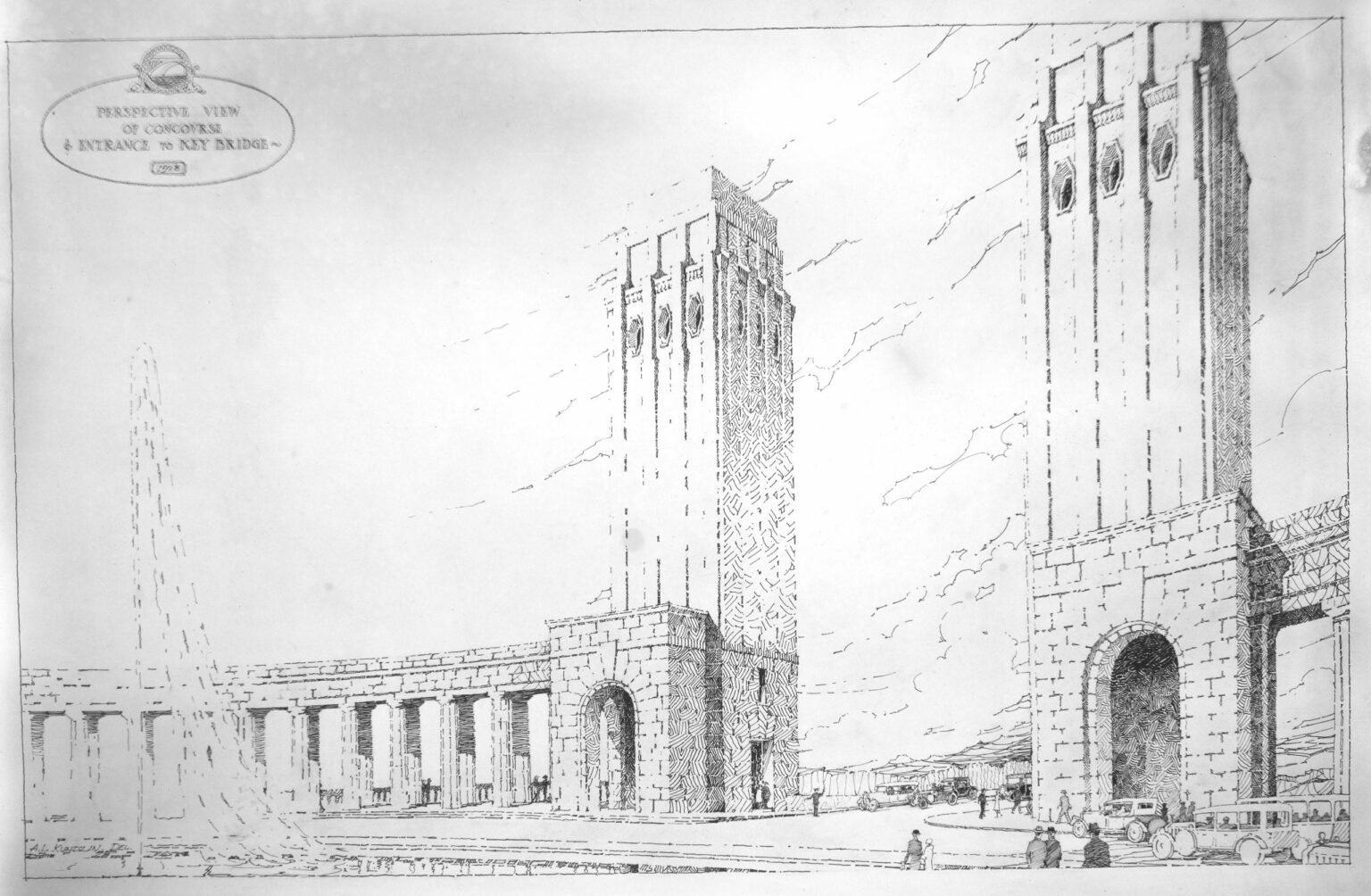 Key Bridge: An Incredible Proposed Design for an Entryway from 1928