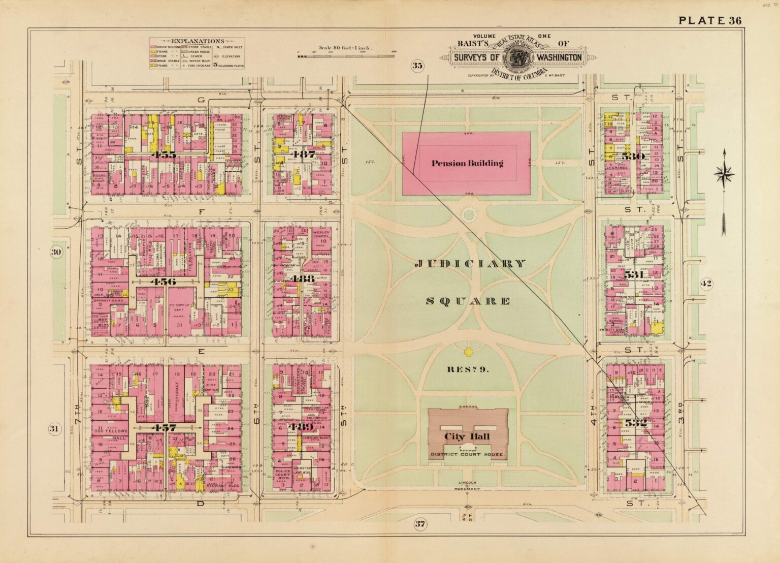 Welcome to Map Week! Check Out This 1903 Map of Judiciary Square