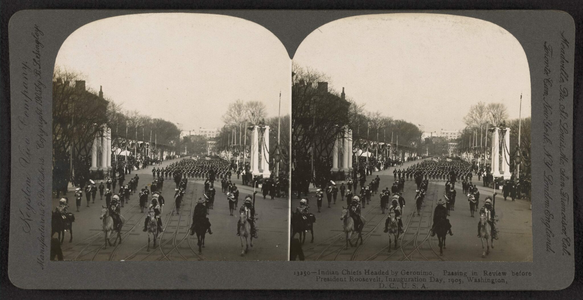 Geronimo and Five Other Indian Chiefs in Teddy Roosevelt's Inaugural ...