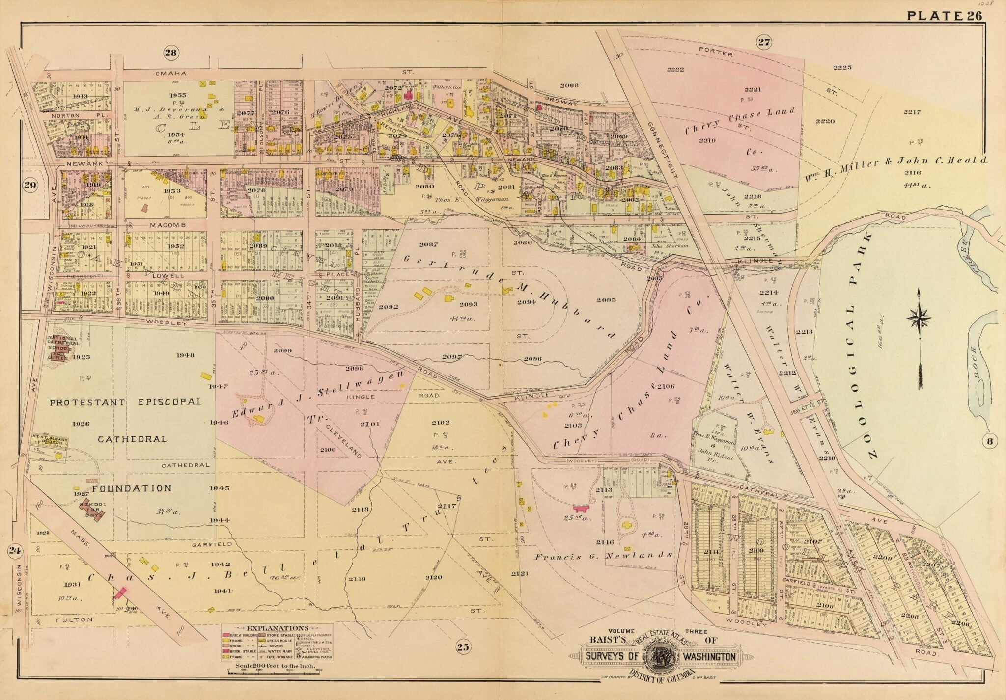 Exploring a 1907 Map of the Land Around the National Cathedral