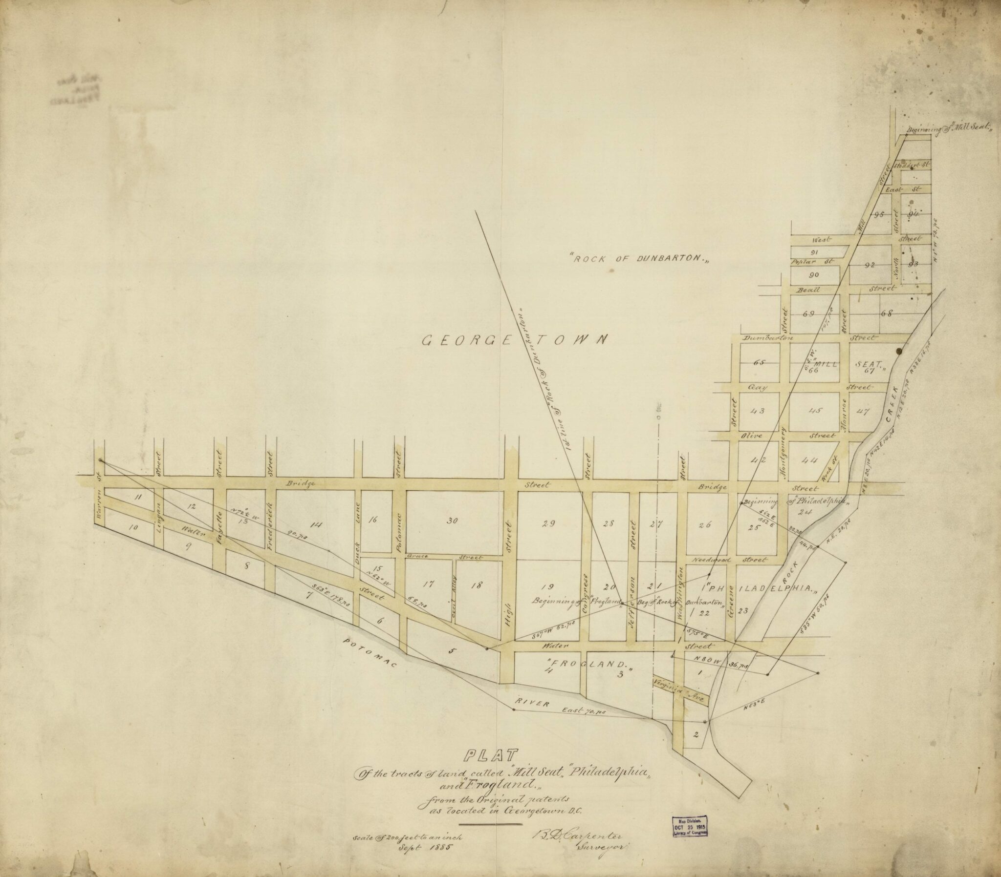 Exploring Old Georgetown Neighborhoods: An 1885 Map