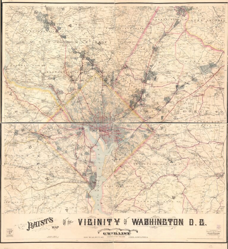 Explore Washington, D.C. in 1904 with this Amazing Map