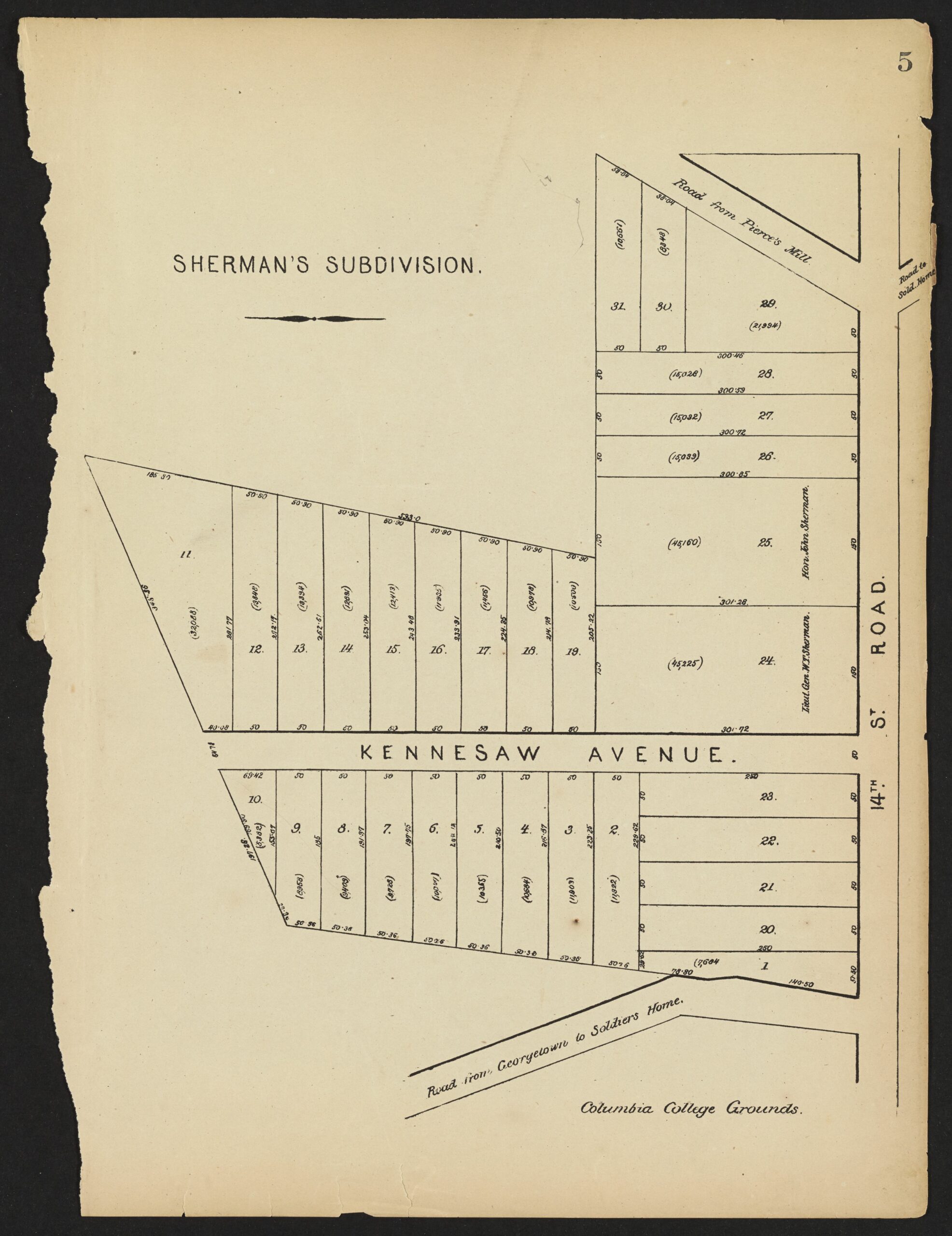 23 Detailed Maps of Washington, D.C. in 1874