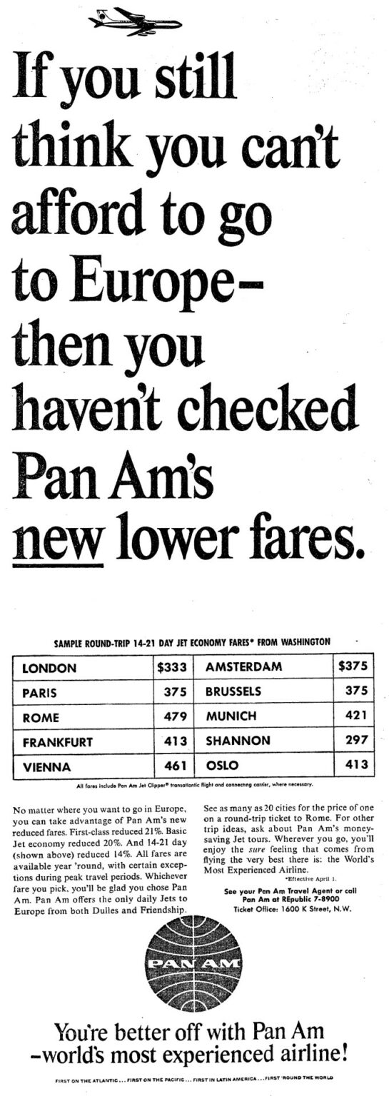 Awesome Old Pan Am Advertisements