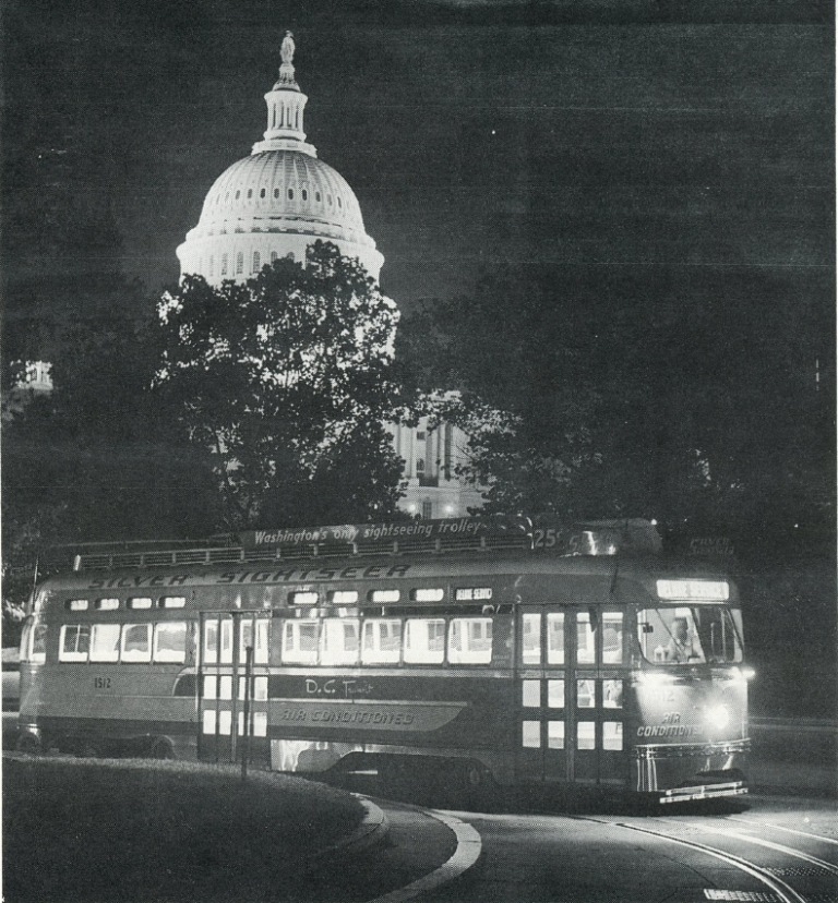 The Silver Sightseer: Washington D.C.’s Air-Conditioned Tourist Trolley