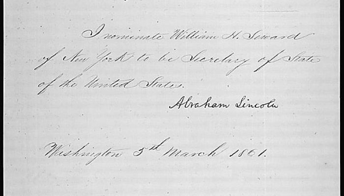 Exploring the National Archives: Abraham Lincoln's Nomination of ...