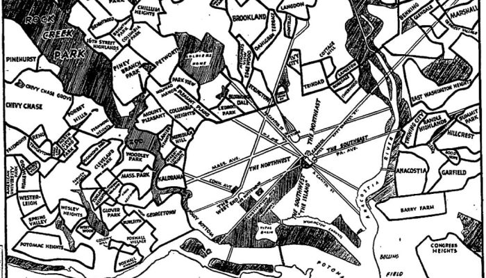 Exploring D.C. History Through a 1937 Map of Neighborhood Boundaries