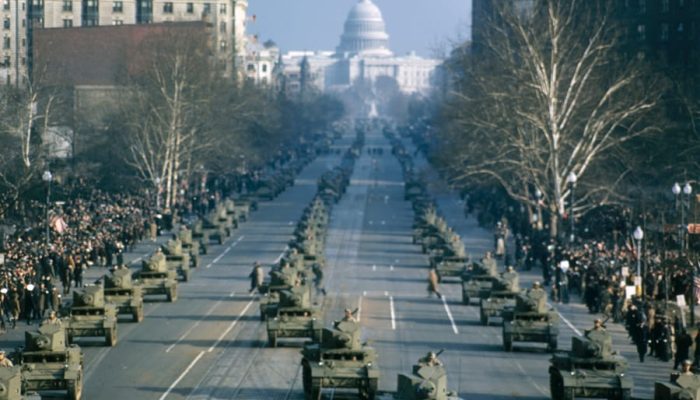 The Strange Sight of World War II Tanks Parading Down Pennsylvania Avenue